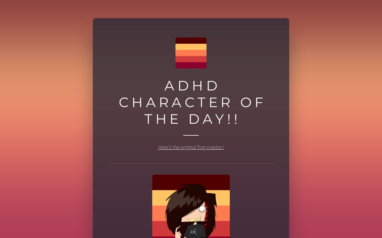ADHD Character of the Day